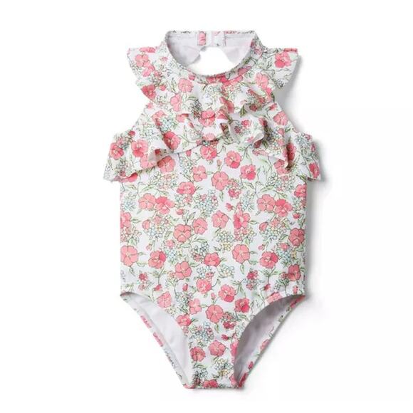 Janie and Jack | Swim | New Janie And Jack Floral Halter Swimsuit In ...
